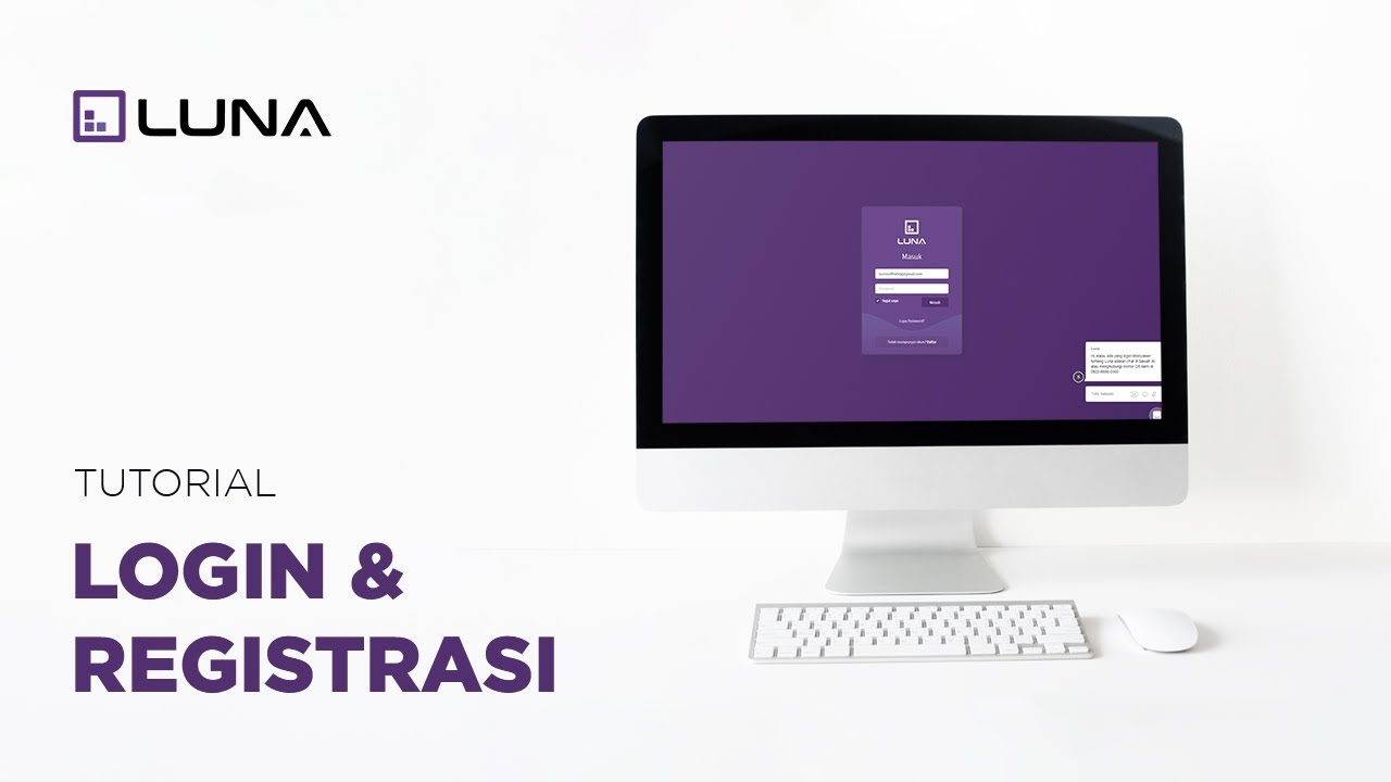 Cara Log in dan Registrasi di Web Luna #1 - YouTube