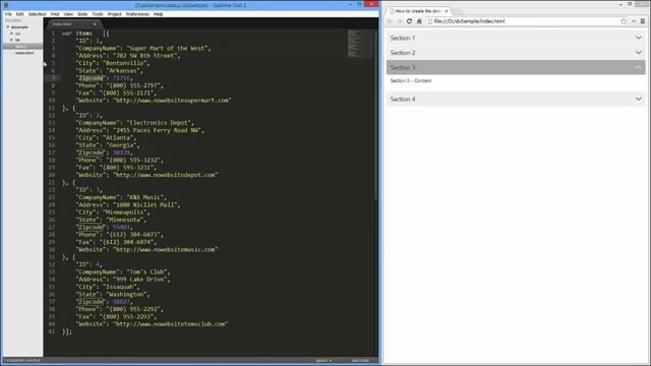 DevExpress DevExtreme: HTML5 Accordion Widget - YouTube