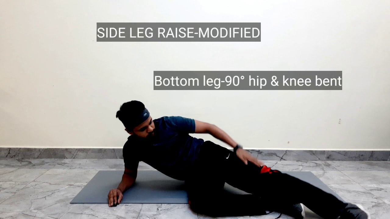 Side Leg Raise-Modified - YouTube