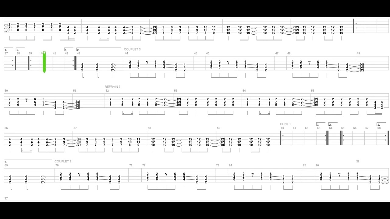 Celebrity Skin Tab by Hole + Guitar only + Guitar tab - YouTube
