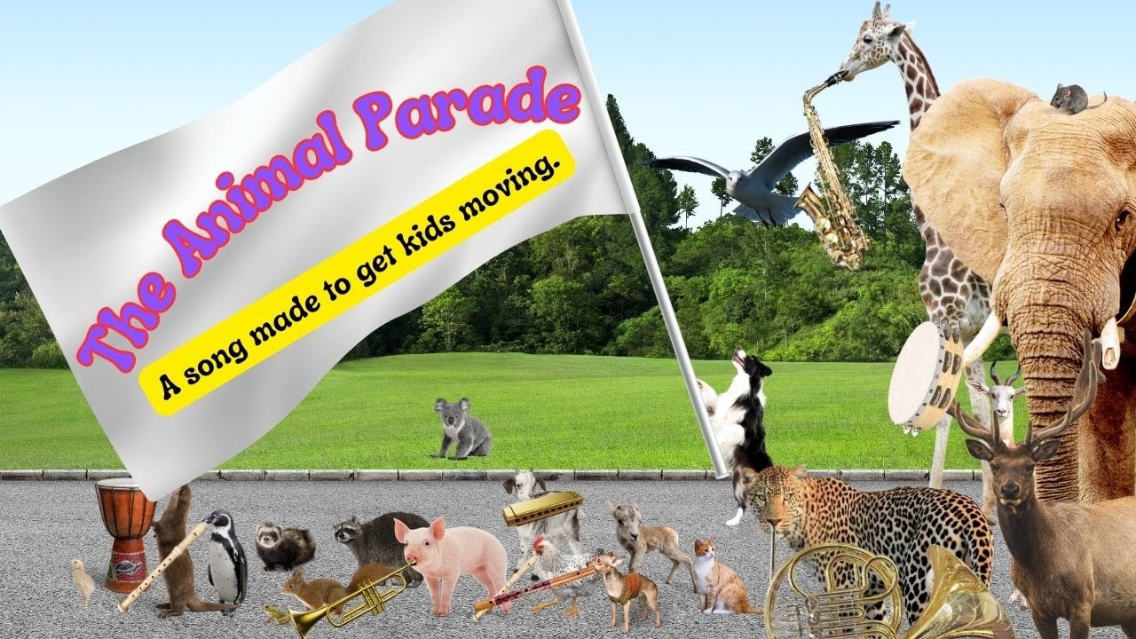 Animal Parade 🐘🦜 | Fun Movement Song for Kids! Dance Like Your Favorite ...