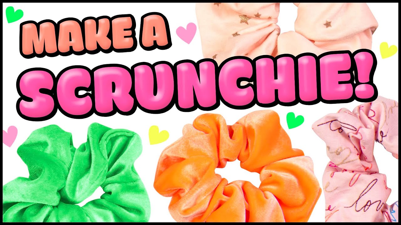 💁🏼‍♀️MAKE YOUR OWN SCRUNCHIE TUTORIAL | GIRL TALK ART 😍 - YouTube