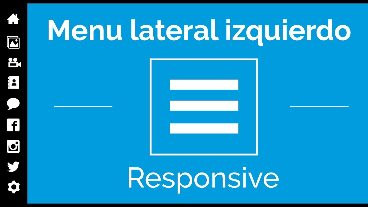 Como hacer menú lateral izquierdo | Responsive | Html5 - Css3 - Jquery ...