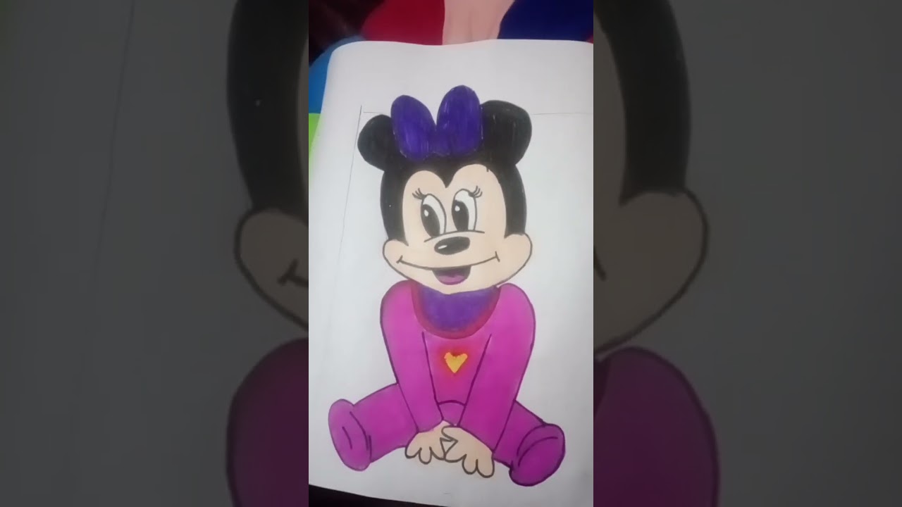 Cute Mini mouse Drawing. #shorts #viral - YouTube