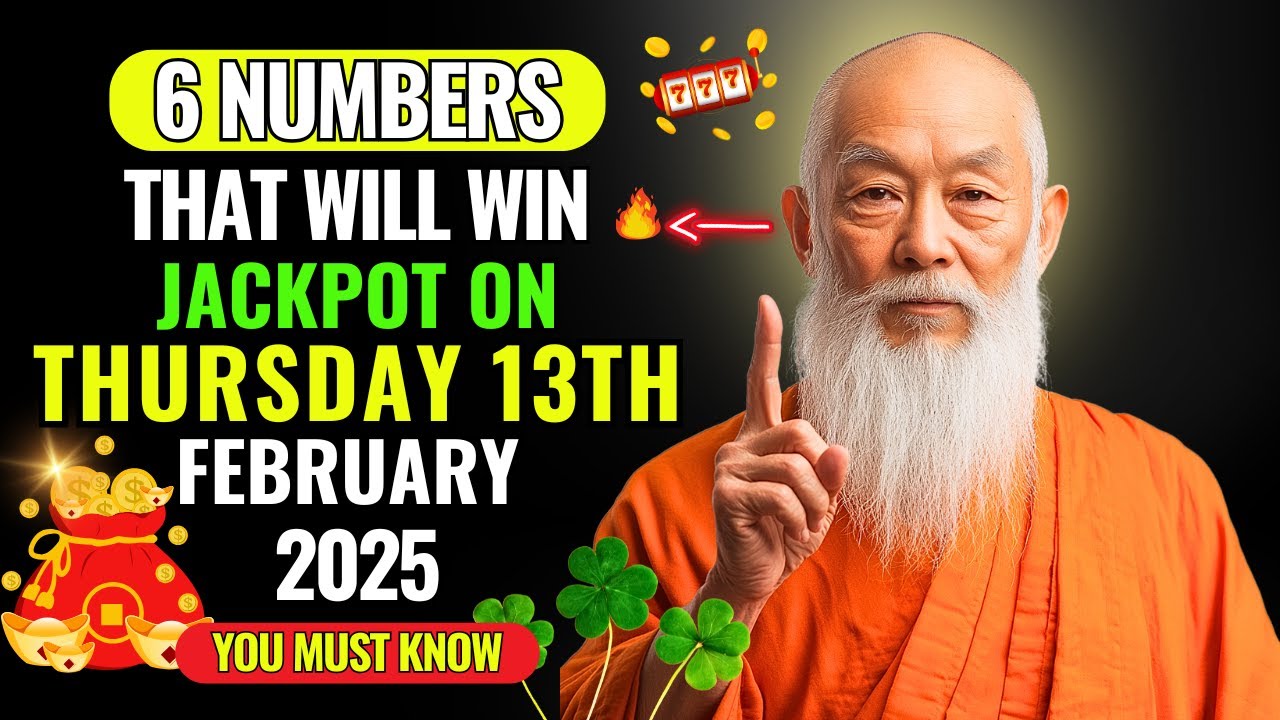 LUCKY NUMBERS: 6 LUCKY NUMBERS TO WIN THE LOTTERY JACKPOT on Thursday ...
