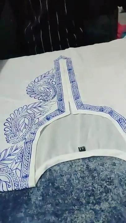 HANDWORK EMBROIDERY PRINTING PROCESS #fashion #sewing #design # ...