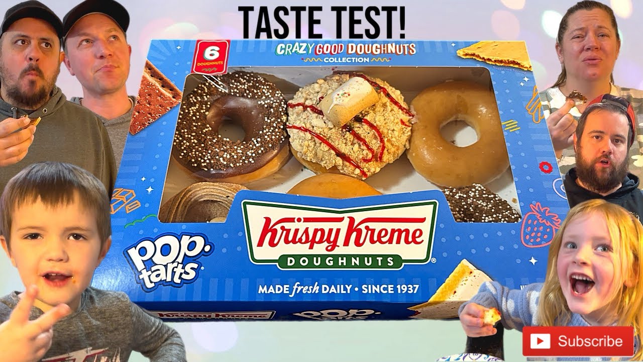 POP TARTS - KRISPY KREME DOUGHNUTS - TASTE TEST! - YouTube