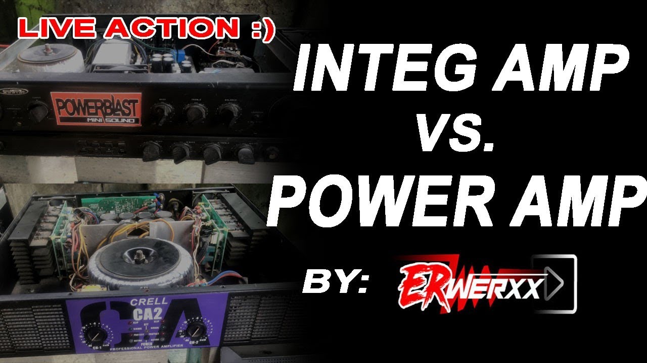 INTEG AMP VS. POWER AMP ACTUAL COMPARISON - YouTube