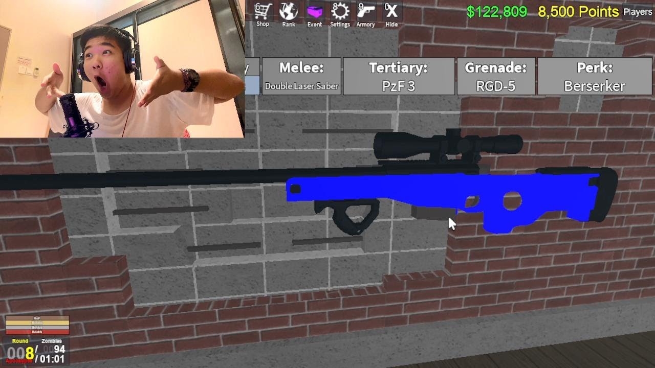 Leveling up every gun in Zombie Uprising ( TIER 2 L96 ) - YouTube