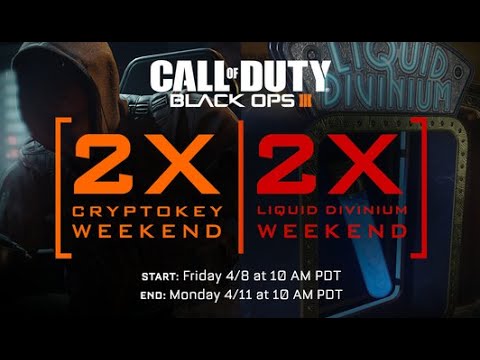 GET NEW WEAPONS NOW! GET DOUBLE CRYPTOKEYS in BLACK OPS 3 THIS WEEKEND ...