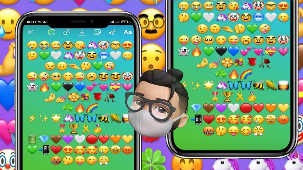 EMOJI de iPHONE en HISTORIAS de INSTAGRAM 2021🔥 Como tener los EMOJIS ...