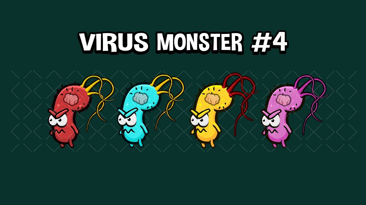 Virus monster 4 - YouTube