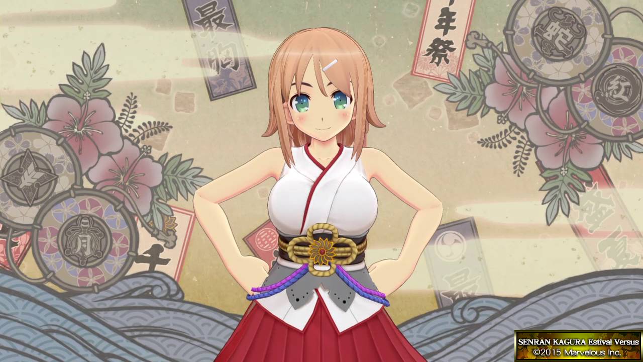 SENRAN KAGURA Hanabi grope and kiss - YouTube