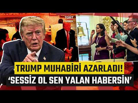 Trump Canlı Yayında Muhabiri Azarladı! 'Sessiz Ol Sen Yalan Habersin' - TGRT Haber