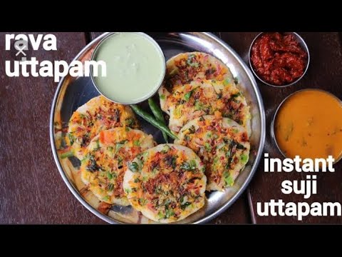 suji/rava uttapam..😋 tasty healthy delicious suji uttapam #suji uttapam ...
