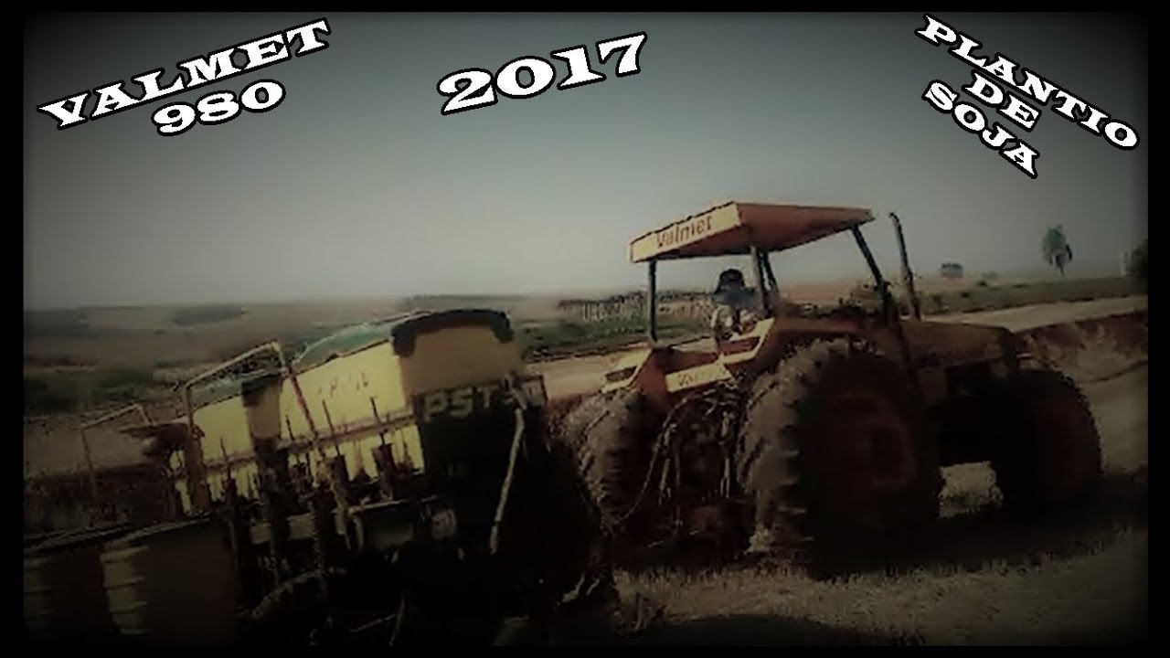 VALMET 980 NO PLANTIO DE SOJA - YouTube