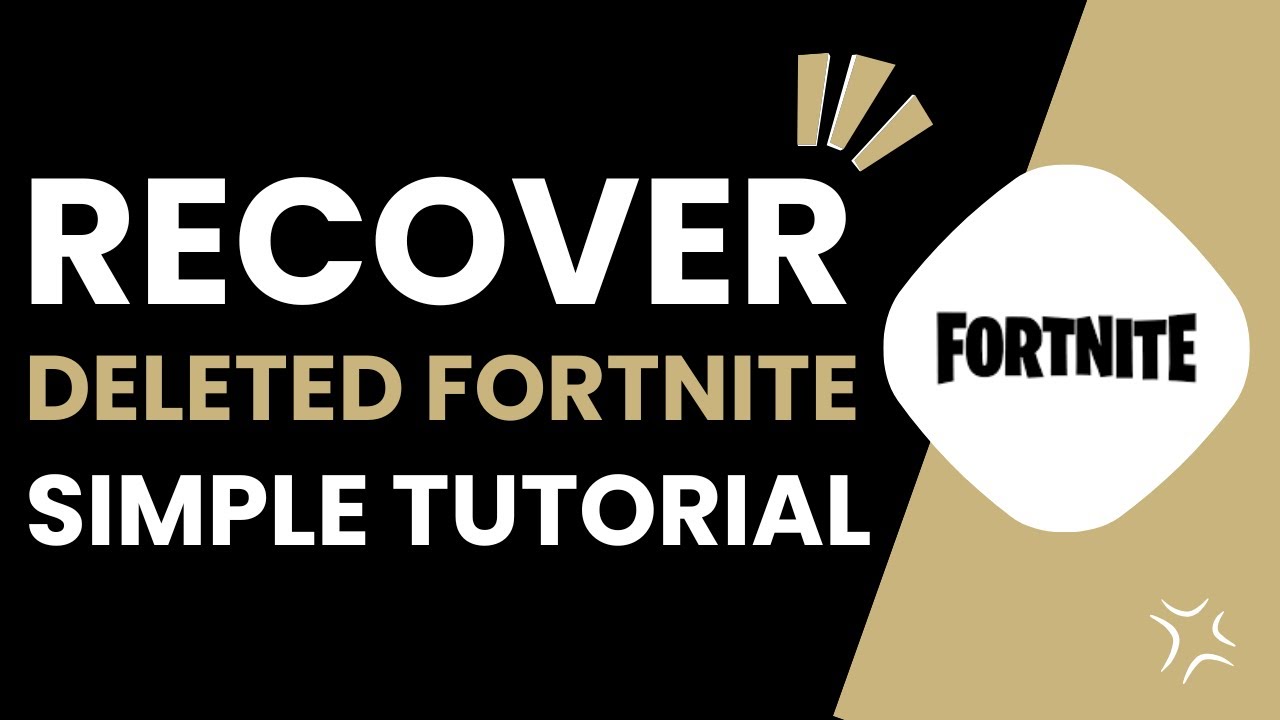 How To Recover Deleted Fortnite Account (Step-By-Step) - YouTube