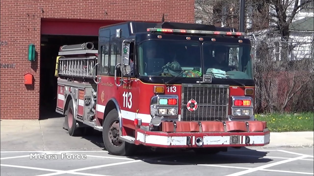 Chicago Fire Dept Engine 113 Responding - YouTube