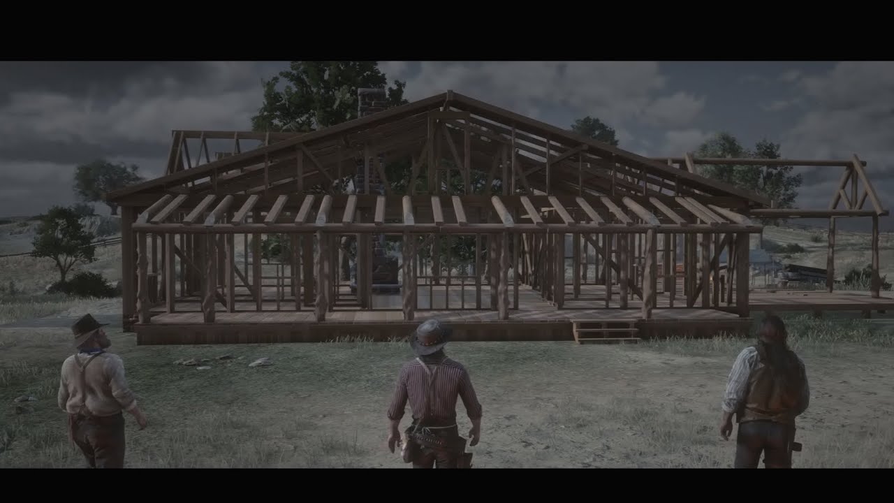 JOHN BUILDING A HOUSE FROM SCRATCH !!! RDR 2 - YouTube