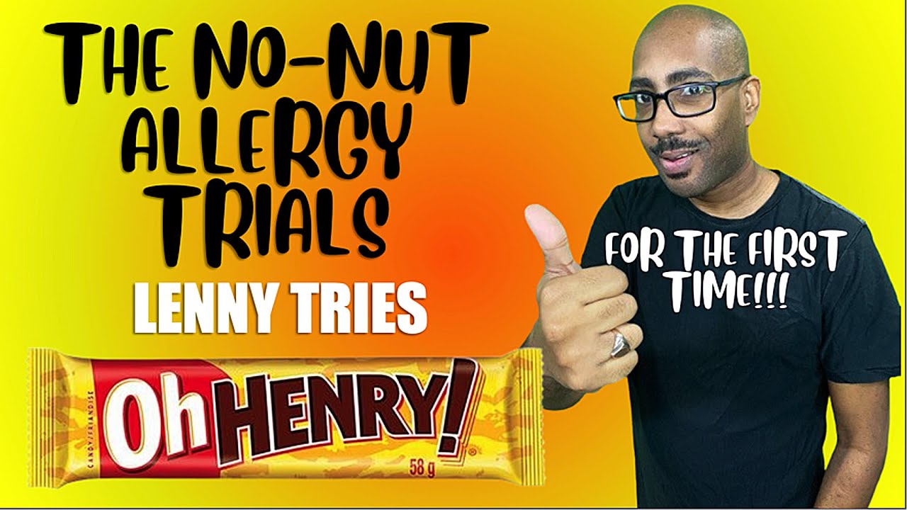 I TRY AN OH HENRY CANDY BAR FOR THE FIRST TIME! NO NUT ALLERGY TRIALS ...