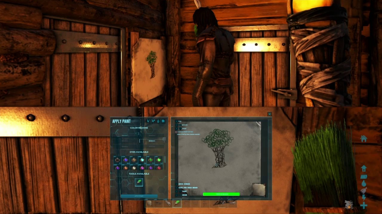 My son painting in Ark Survival Evolved - YouTube