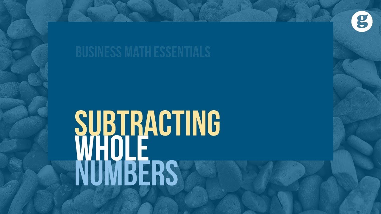 Subtracting Whole Numbers - YouTube