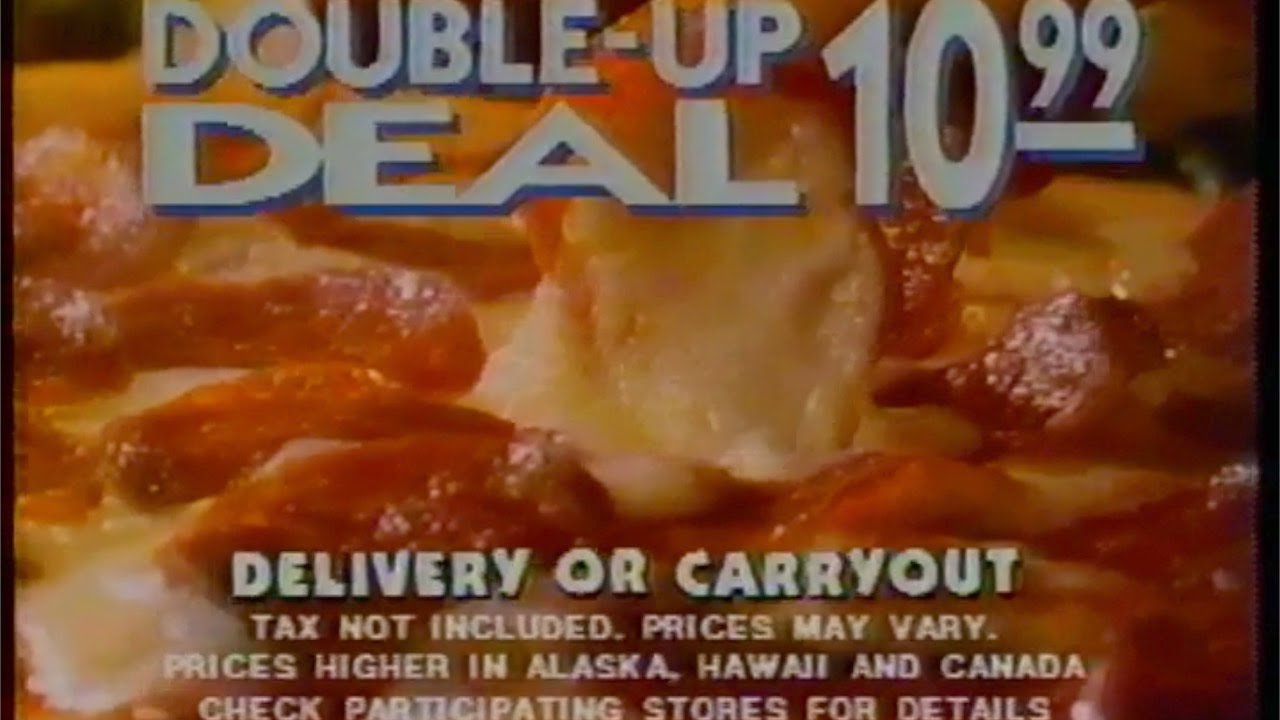 Domino's Pizza Double Up Deal 1990s Commercial - YouTube