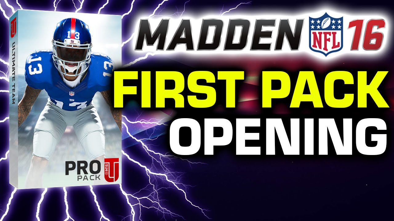 Madden 16 - First Pack Opening!! - YouTube