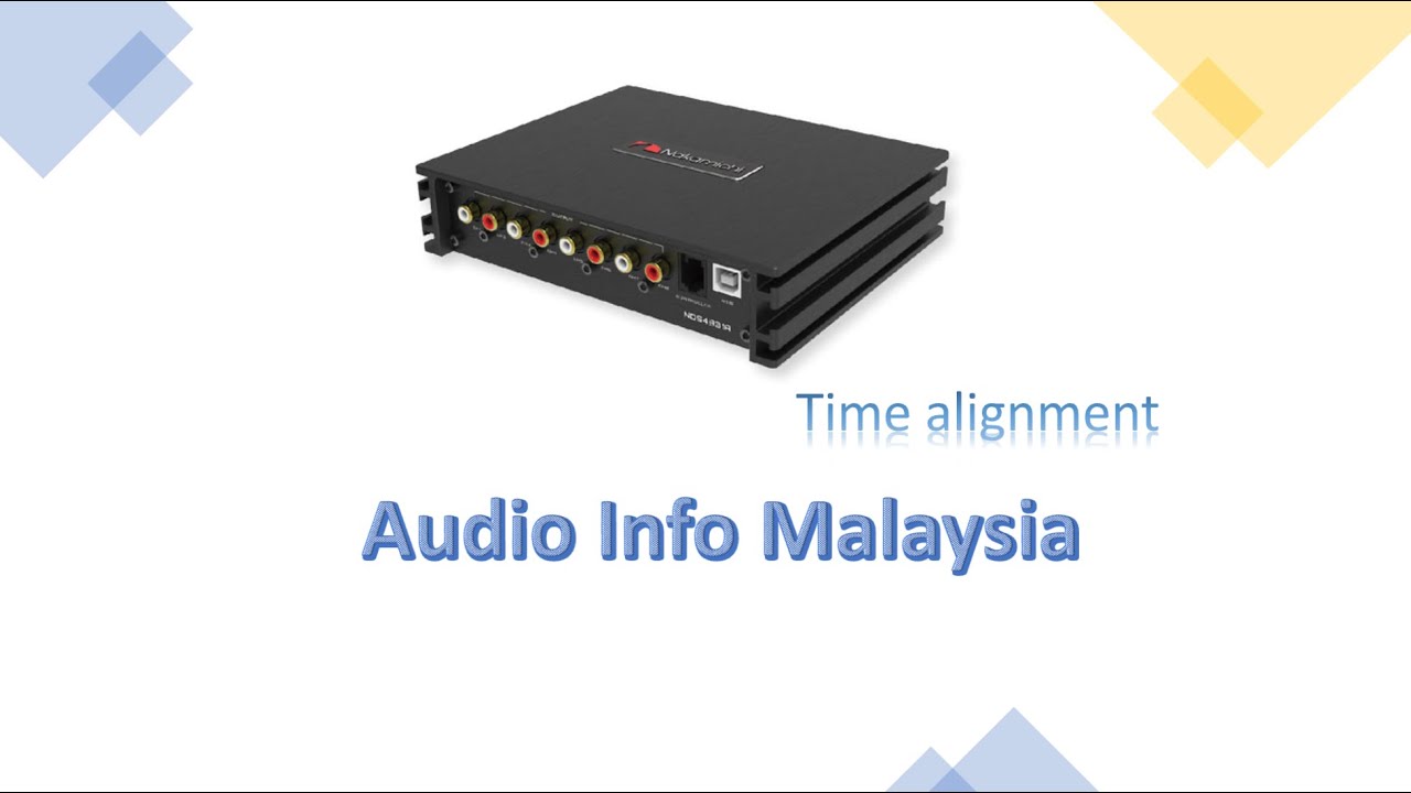 TIME ALIGNMENT DSP kiraan jarak speaker - YouTube