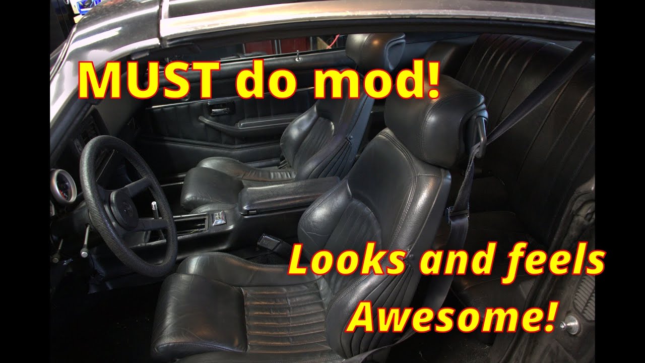EASY!! How to put 4th gen F-body seats in your 2nd gen!! - YouTube