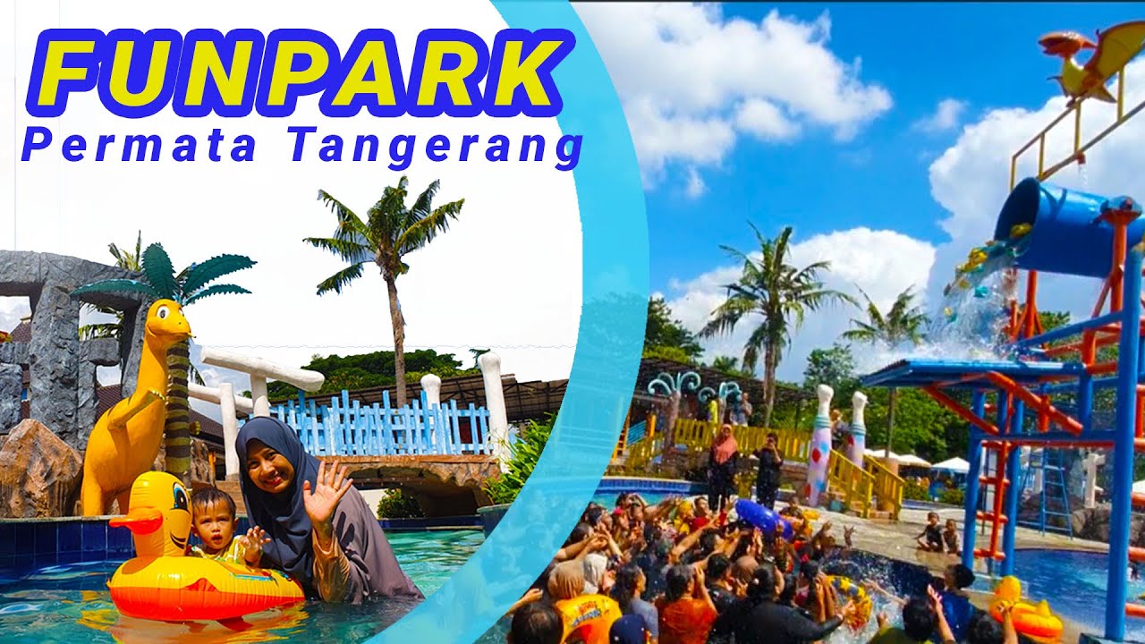 SERUNYA FUN PARK PERMATA WATER BOOM TANGERANG - YouTube