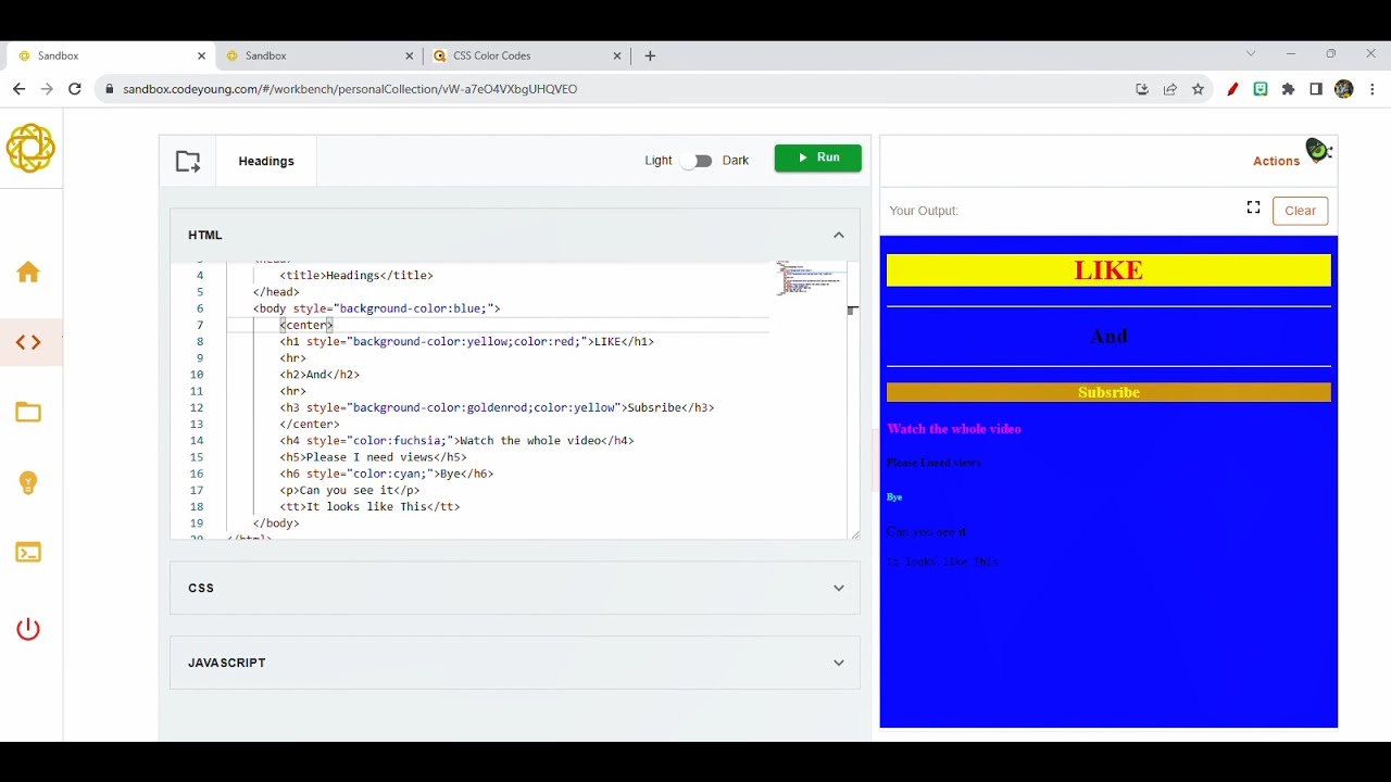 Learn Web Development Topic Html Headings Youtube