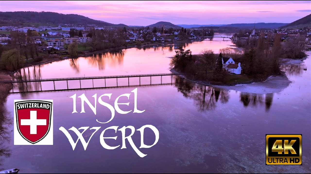Insel Werd / Stein am Rhein - Erlebe die schöne Schweiz von oben - 4K ...