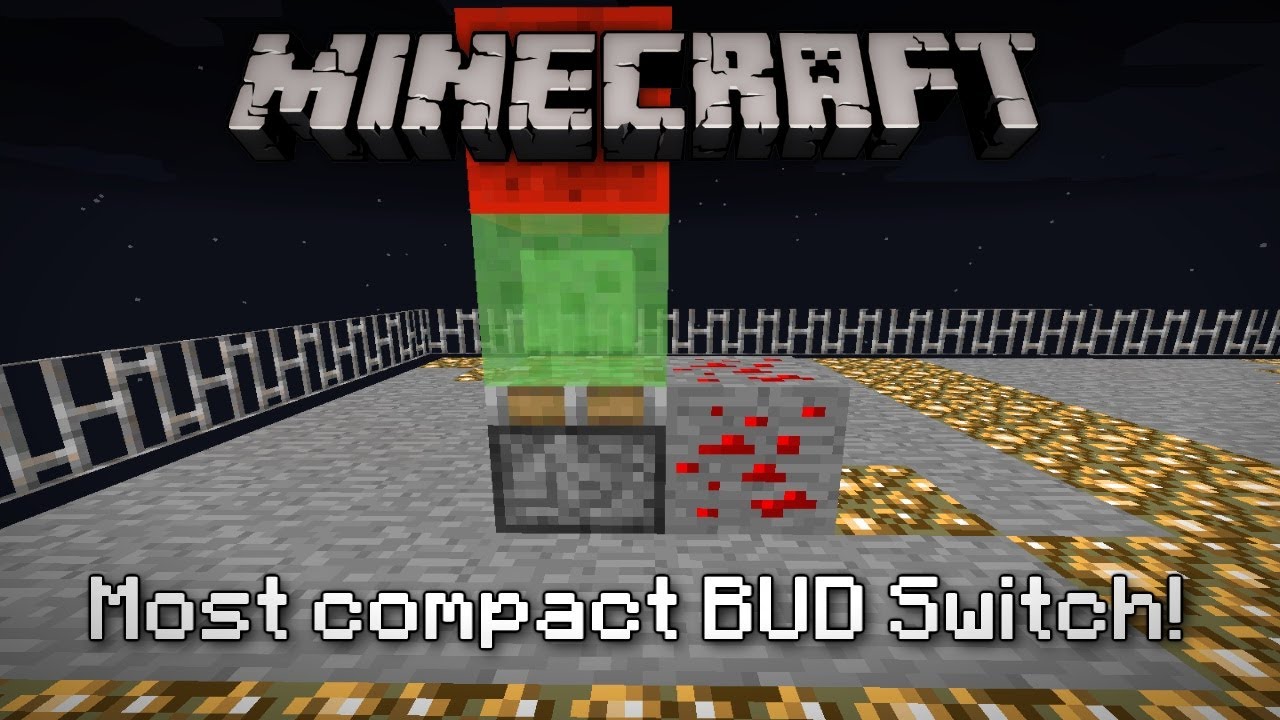 Minecraft: Most Compact BUD Switch! - YouTube