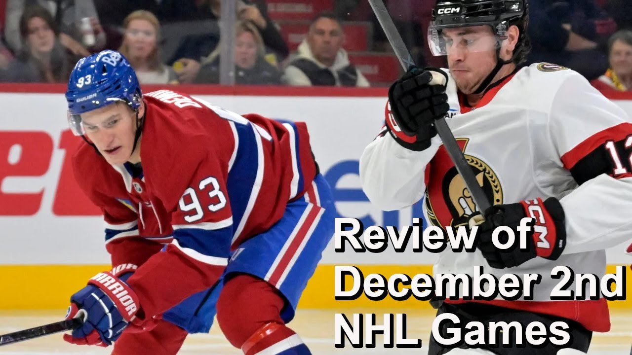 Review of December 2nd NHL Games - YouTube