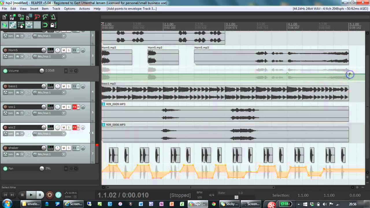 Envelope i REAPER - YouTube