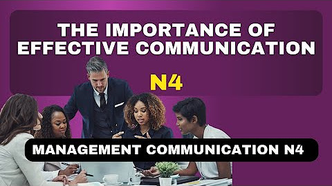 Management Communication N4 - YouTube