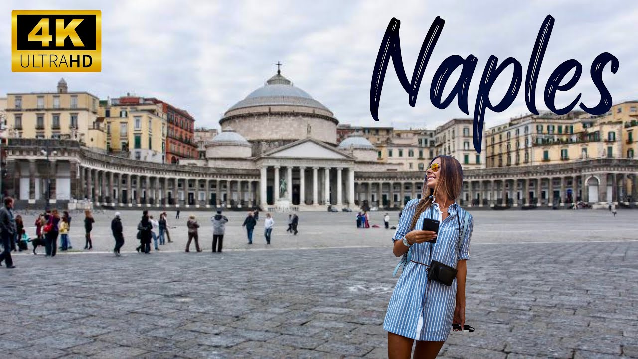 Naples Italy [4k] - Walking Tour - Seaside - Restaurant - Street Life - Summer 2022 - YouTube
