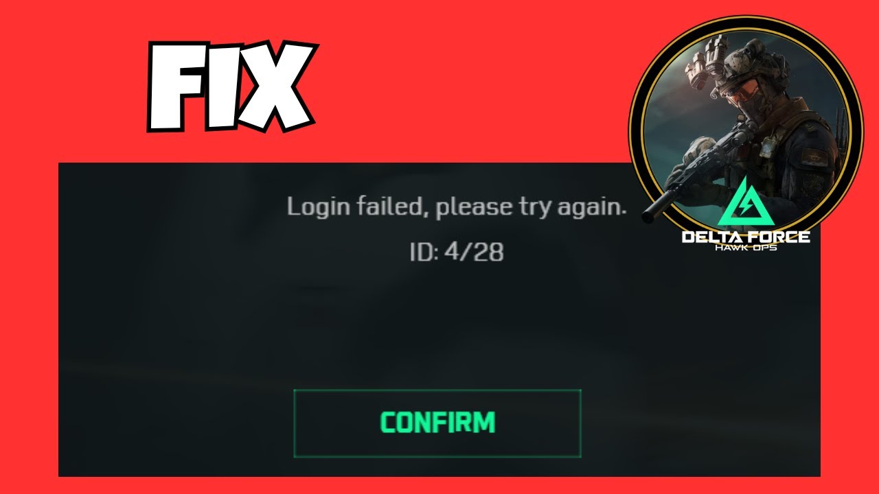 FIX Login Failed Error in Delta Force Hawk Ops FAST - YouTube