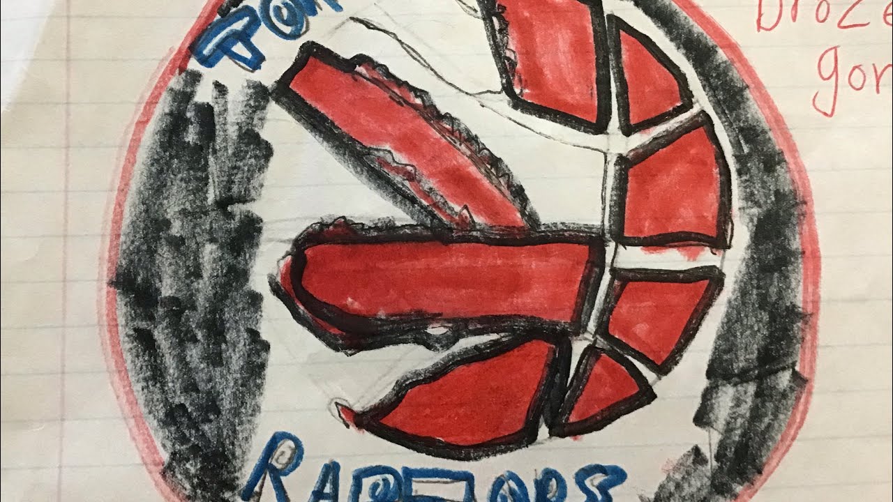 How To Draw Toronto Raptors Logo! - YouTube