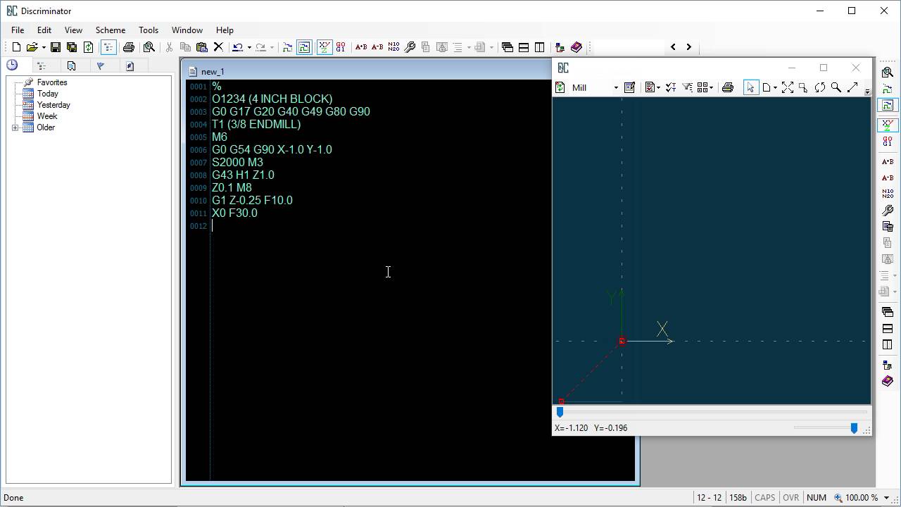 Basic Use of G0 and G1 - YouTube