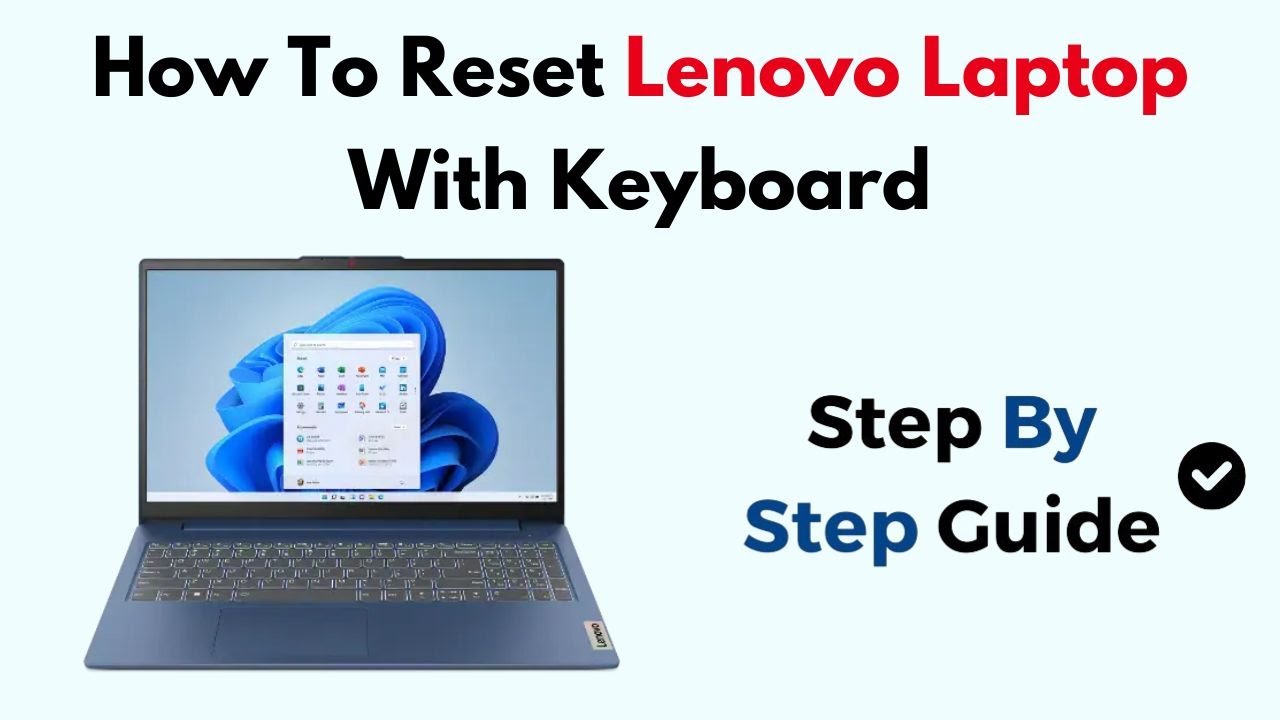 How To Reset Lenovo Laptop With Keyboard - YouTube