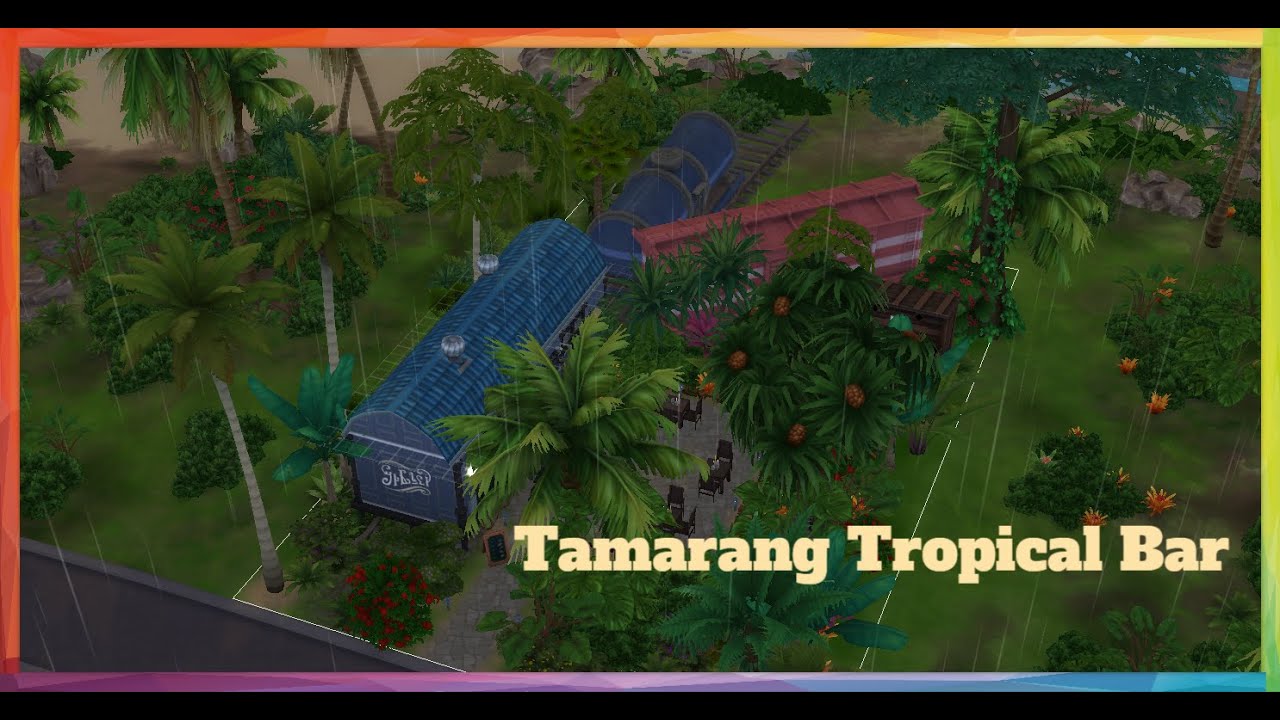 Tamarang Tropical Bar | The Sims 4 Speed Build | no cc - YouTube