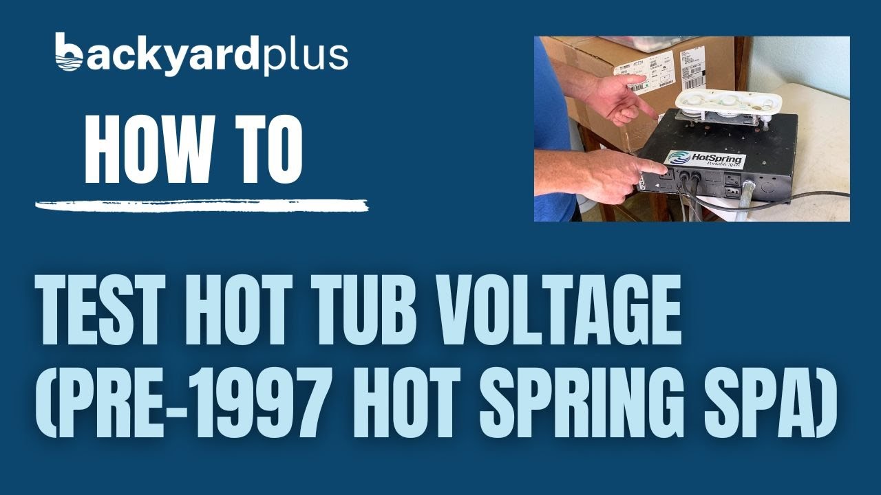 Testing Hot Tub Voltage in a Pre-1997 Hot Spring Spa - YouTube