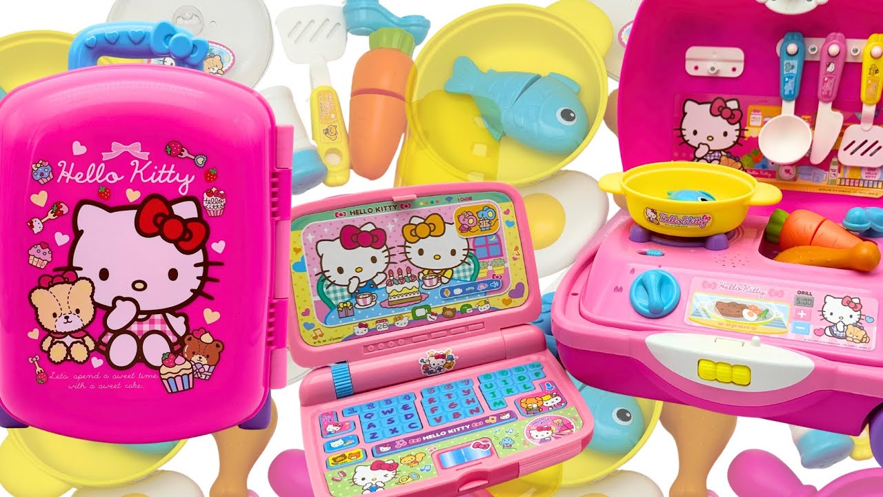 16 minutes Satisfying with Unboxing Cute Hello Kitty Kitchen Luggage ...