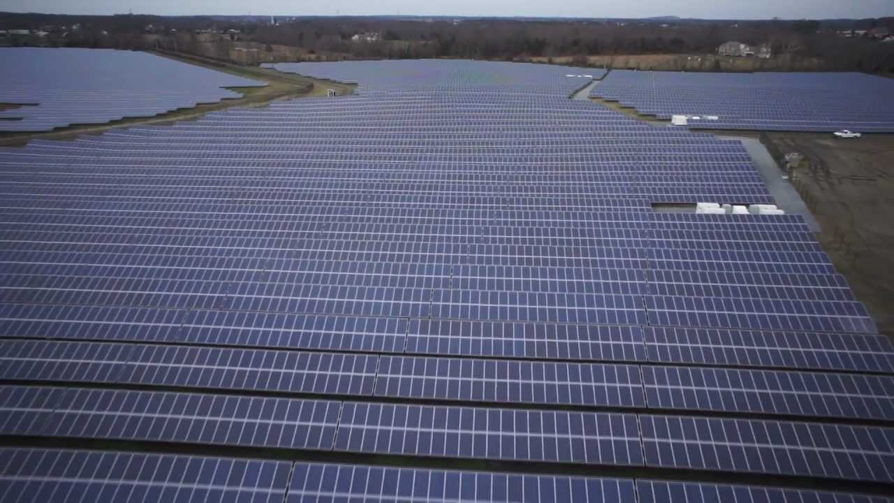Solar Panel Array Aerial Photography and Video via Remote Controlled ...