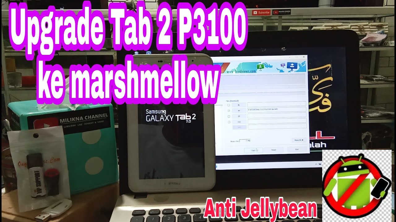 Upgrade samsung tab 2 P3100 - YouTube