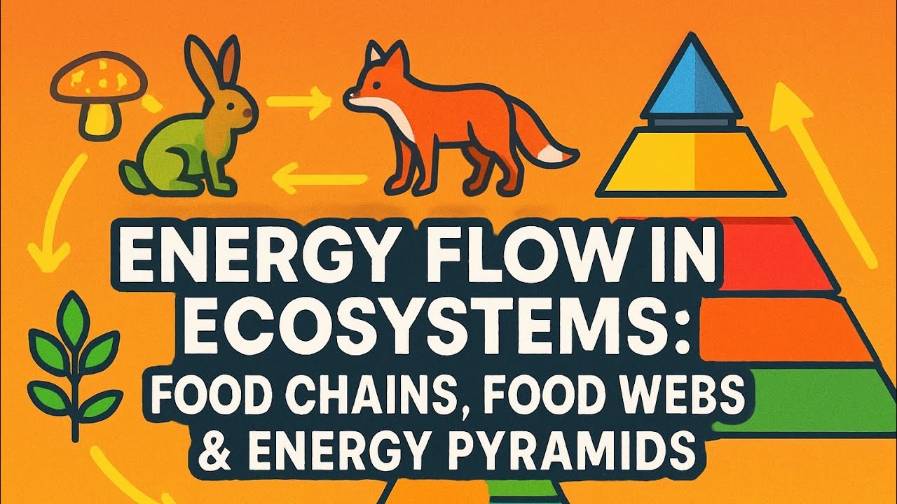 Energy Flow Through an Ecosystem Food Chains, Food Webs, Energy ...