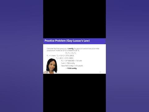 Gas Law Practice Problem (Gay Lussac's Law) #shorts - YouTube