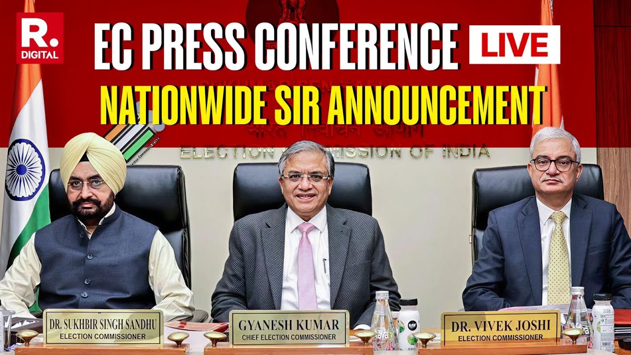 Pan-India SIR: ECI Announcement On First Phase Dates Today | Election ...